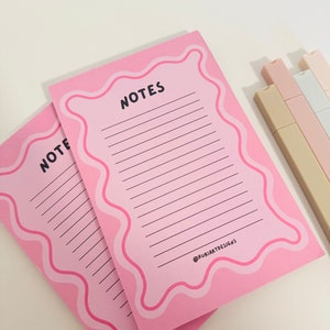 Pink 4 X 6 Notepad Stationery Addict Shopping List Desk Organization ...