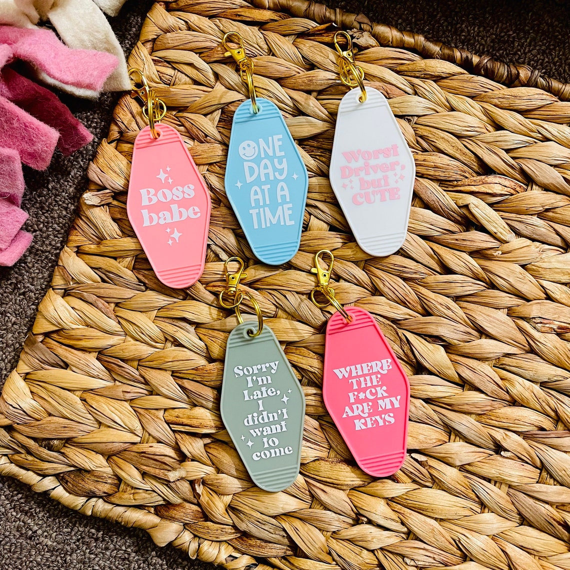 Motel Keychain | Retro and Vintage Style Keychain | Retro Inspired ...