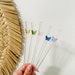 Butterfly Glass Straw | Reusable Glass Straws | Aesthetic Glass Straw ...