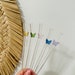 Butterfly Glass Straw | Reusable Glass Straws | Aesthetic Glass Straw ...