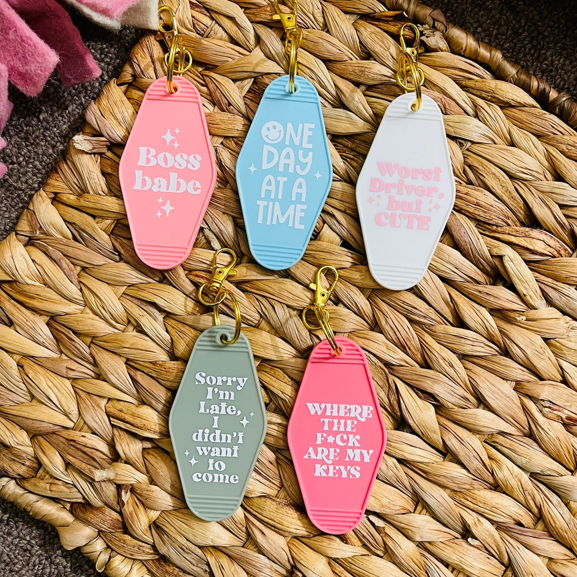 Motel Keychain | Retro and Vintage Style Keychain | Retro Inspired ...