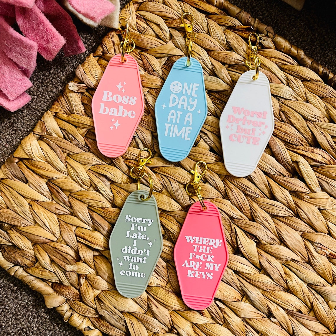 Motel Keychain | Retro and Vintage Style Keychain | Retro Inspired ...
