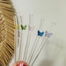 Butterfly Glass Straw | Reusable Glass Straws | Aesthetic Glass Straw ...
