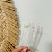 Flower Glass Straw | Reusable Glass Straws | Aesthetic Glass Straw ...
