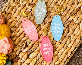 Motel Keychain Retro and Vintage Style Keychain Retro | Etsy