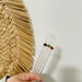 Mushroom Glass Straw | Reusable Glass Straws | Aesthetic Glass Straw ...