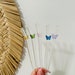 Butterfly Glass Straw | Reusable Glass Straws | Aesthetic Glass Straw ...