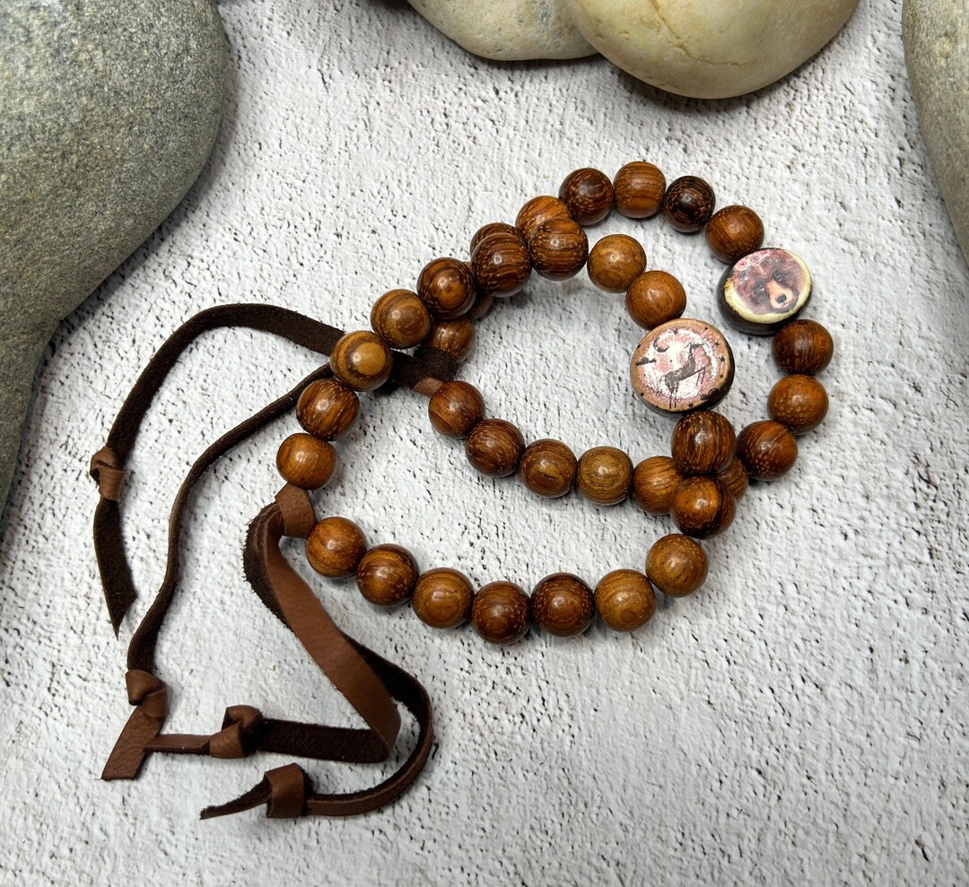 Brown Wood Bear Horse Stacking Stretch Bracelet Be Magical - Etsy