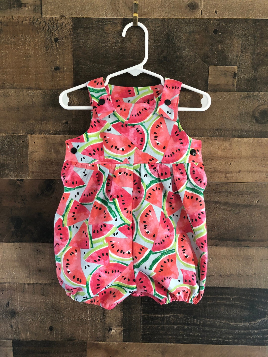 Watermelon Bubble Romper, 100% Cotton Summer Romper - Etsy