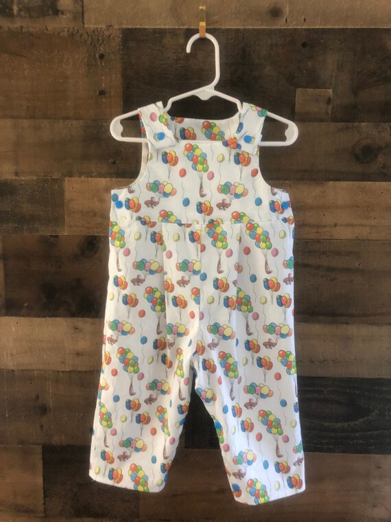 Birthday Balloons Overall Romper/dress Made With Licensed - Etsy