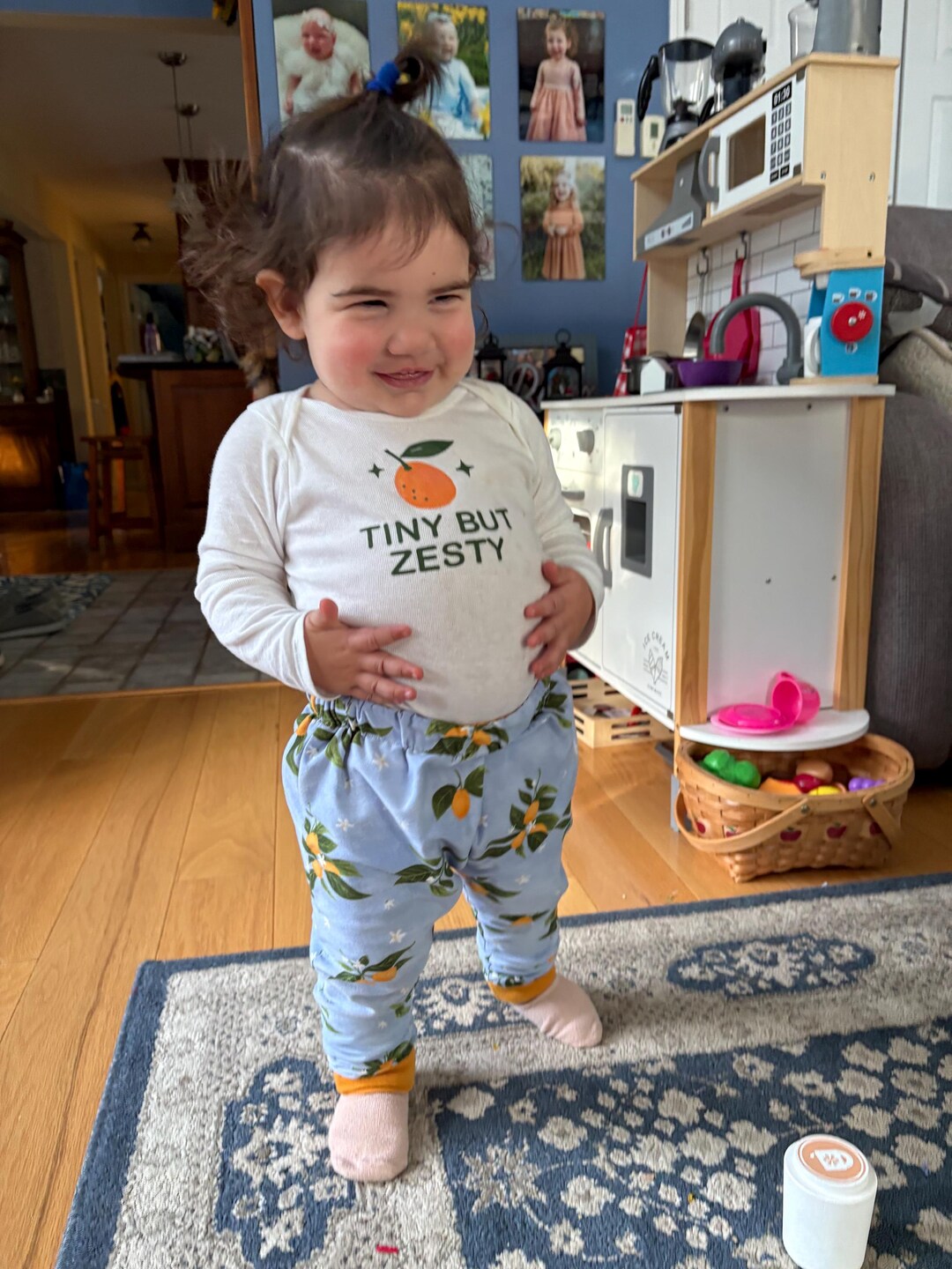 Tiny but Zesty Baby Jogger Set: Reversible Joggers; Short Sleeve or ...