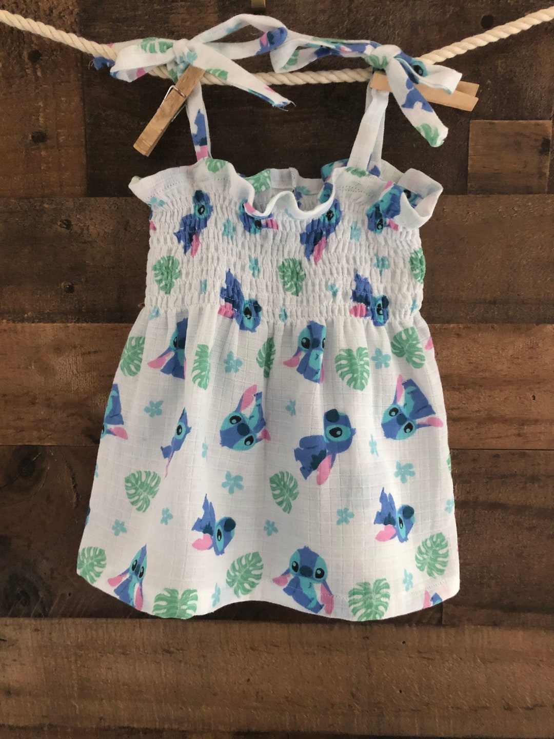 Hula Dude Shirred Sundress Made With Licensed Disney Fabric - Etsy