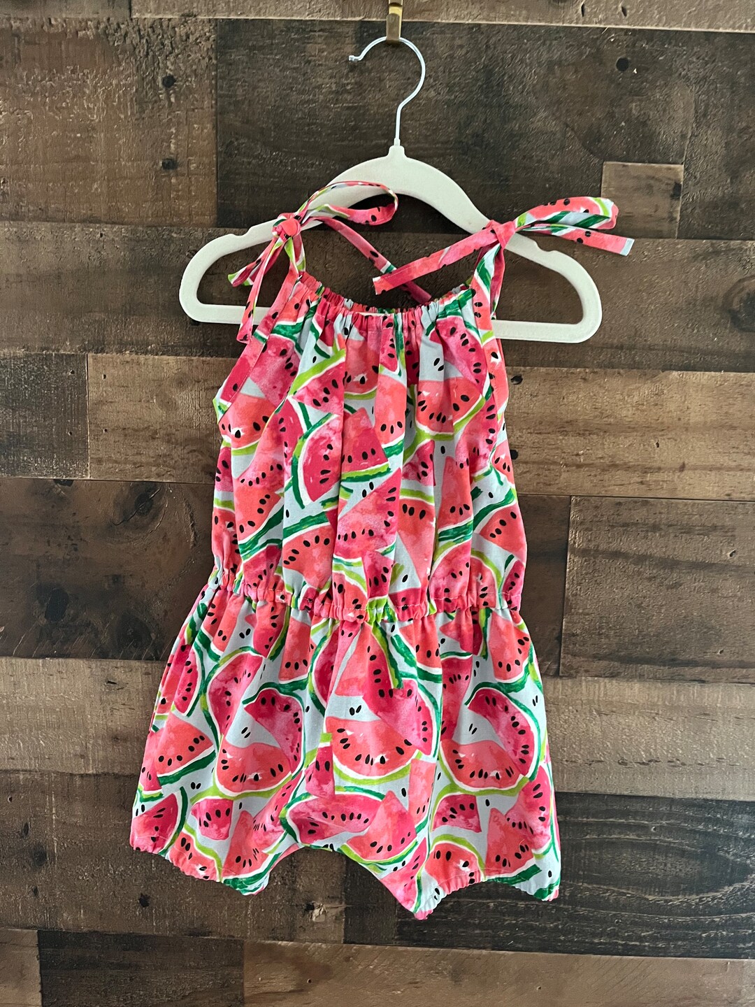 Watermelon Boho Short Romper. Toddler Short Romper. Little Girl Short ...