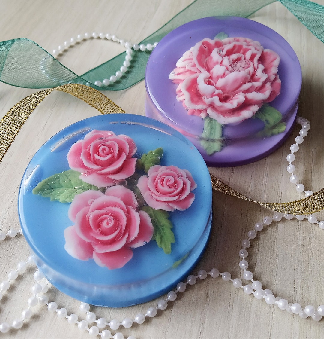 3D Flower Handmade Soap, All Natural Soap, Handcrafted Soap, Gift for ...