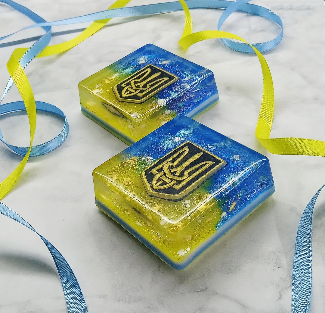 3D Emblem of Ukraine Soap, Ukrainian Trident Soap, Stand With Ukraine ...