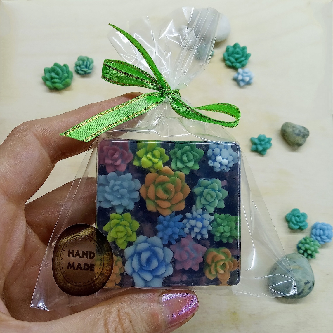 Succulent Soap, Luxury Soap, Natural Soap, Souvenir Soap, Decorative ...