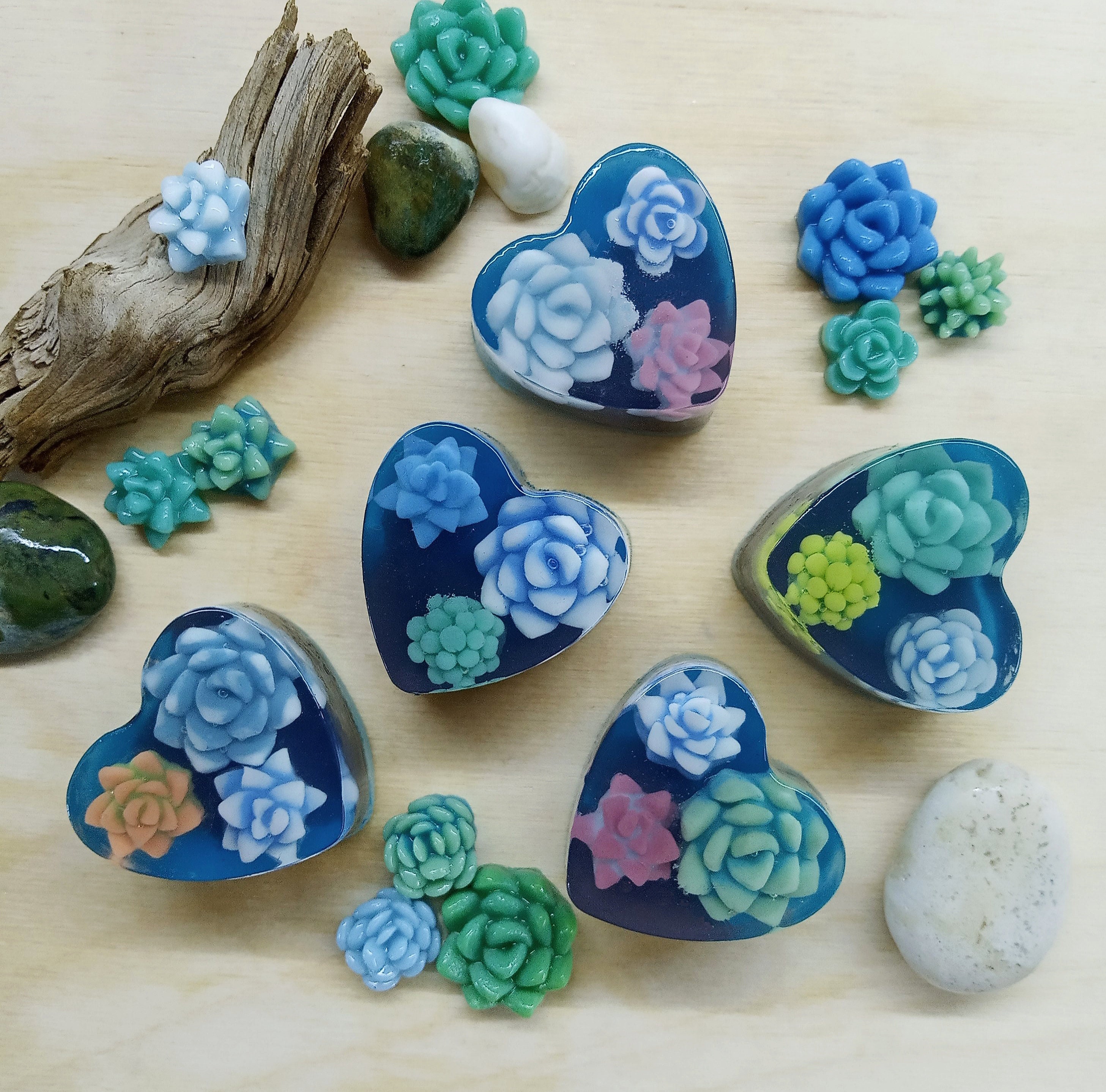 Set of 5-10pcs Succulent Mini Soaps, Wedding / Shower Favors, Souvenir ...