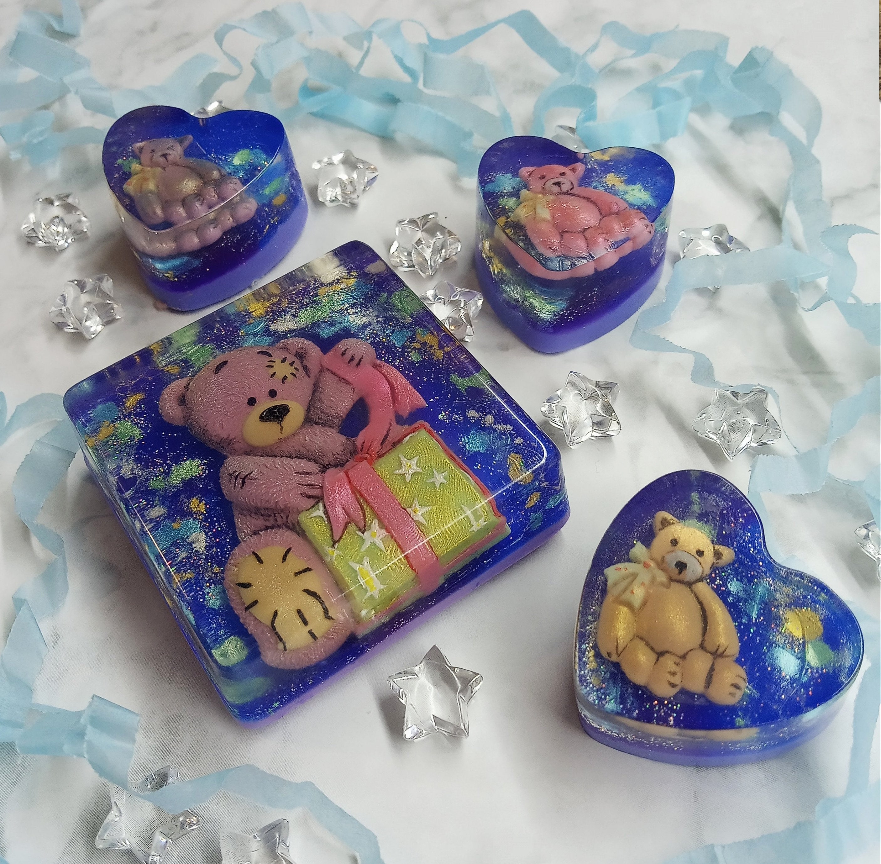 Teddy Bear Soap, 3D Teddy Bear Soap, Handmade Soap, Natural Soap ...