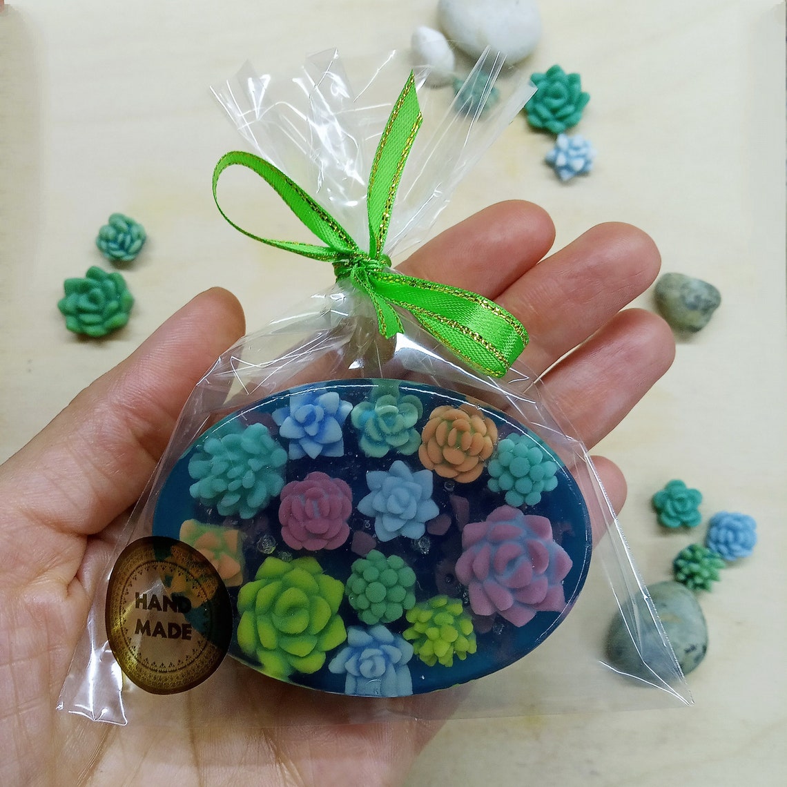 Succulent Soap, Luxury Soap, Natural Soap, Souvenir Soap, Decorative ...