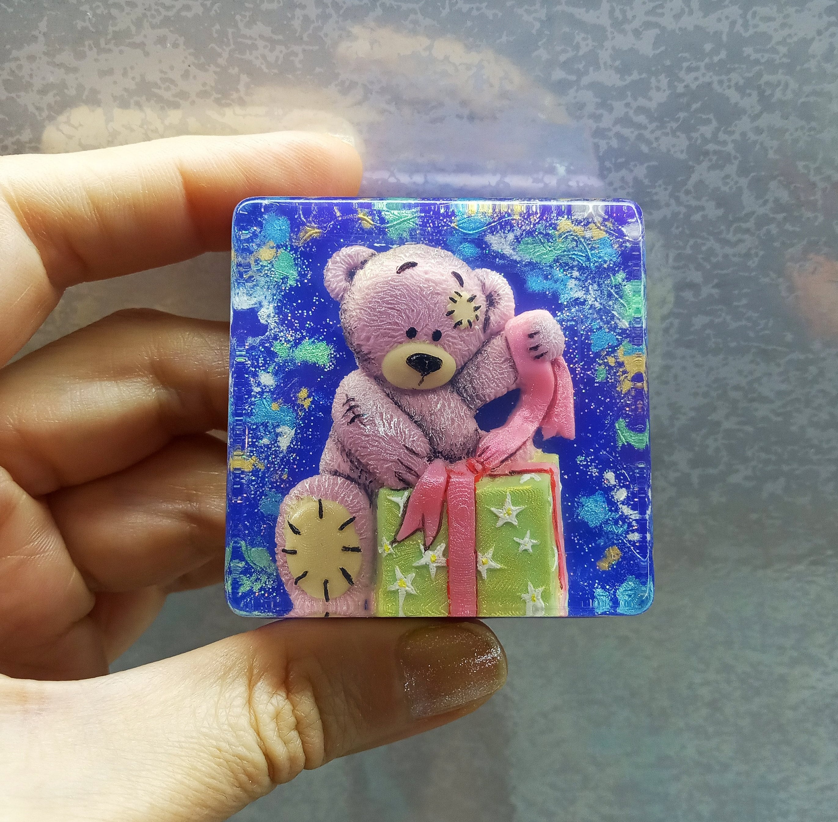 Set of Teddy Bear Soaps, 3D Teddy Bear Soap, Handmade Soap, Natural ...