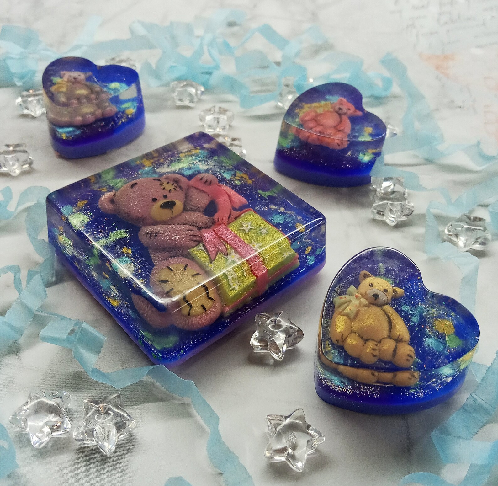 Teddy Bear Soap, 3D Teddy Bear Soap, Handmade Soap, Natural Soap ...