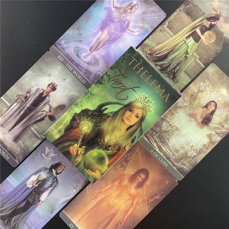 Thelema Tarot Deck | 78 Tarot Cards | Digital Guidebook | Divination ...