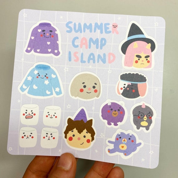 Summer Camp Island Sticker Sheet - Etsy