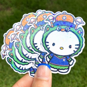 Houston Astros Hello Kitty Inspired Orbit Sticker Water Resistant - Etsy