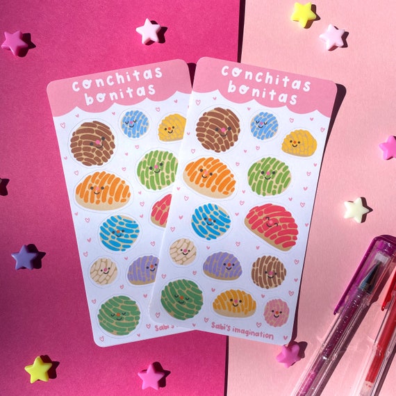 Conchitas Bonitas Sticker Sheet Pan Dulce - Etsy