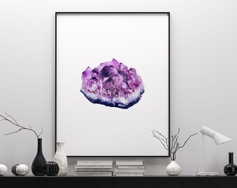 Amethyst Wall Art - Etsy