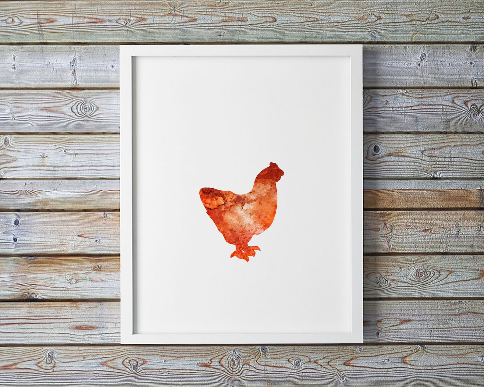 Abstract Chicken Painting Printable Chicken Wall Art - Etsy
