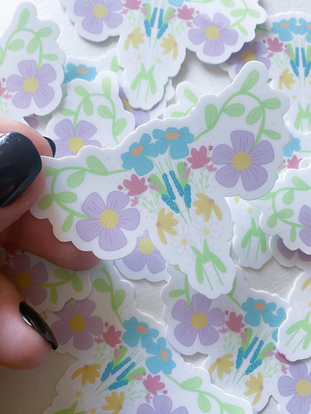 Floral Female Reproductive System Art, Uteruses Waterproof Sticker for ...