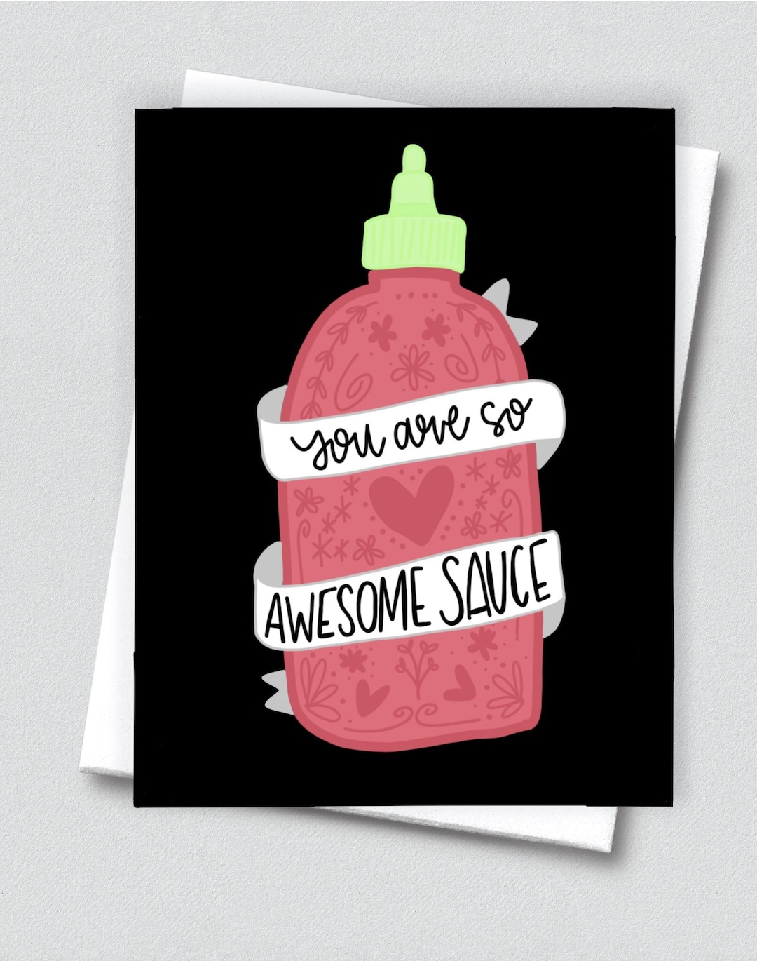 You Are so Awesomesauce Card, Funny Thank You Card for Friend ...