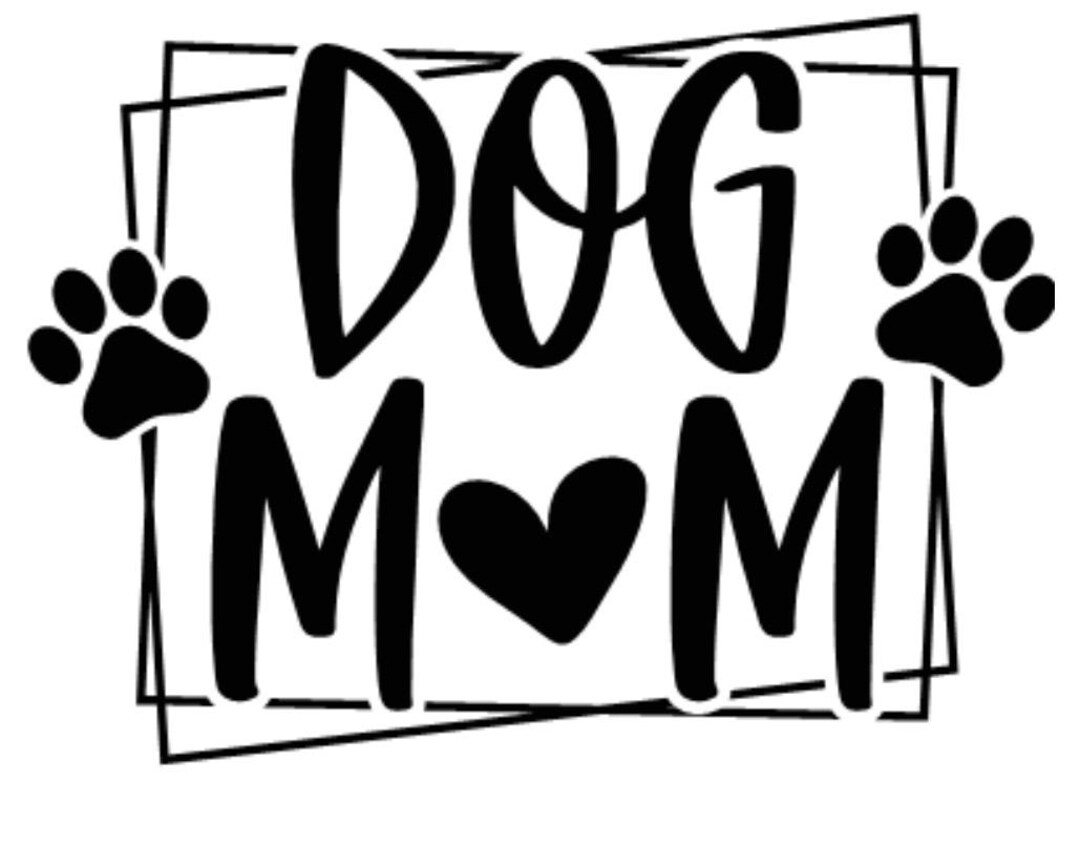 Dog Mom Car Decal, Window Sticker, Decal Gift, Dog Lover Decal ...