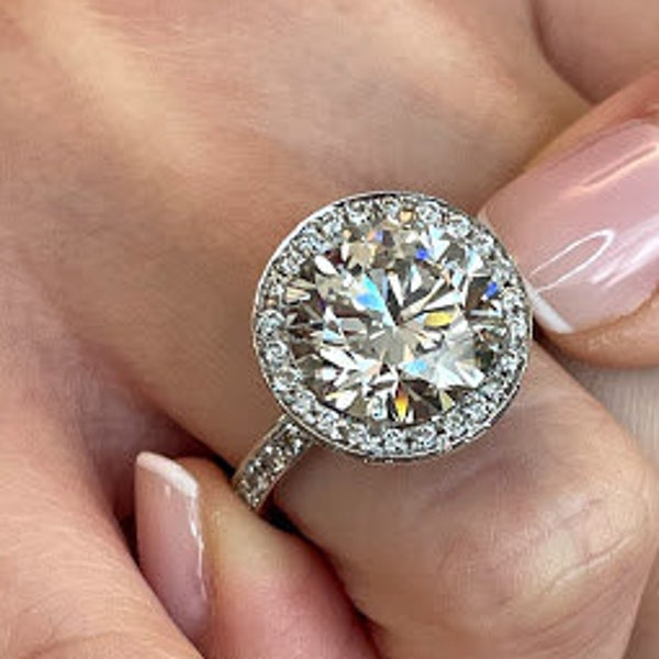 Large Diamond Ring - Etsy