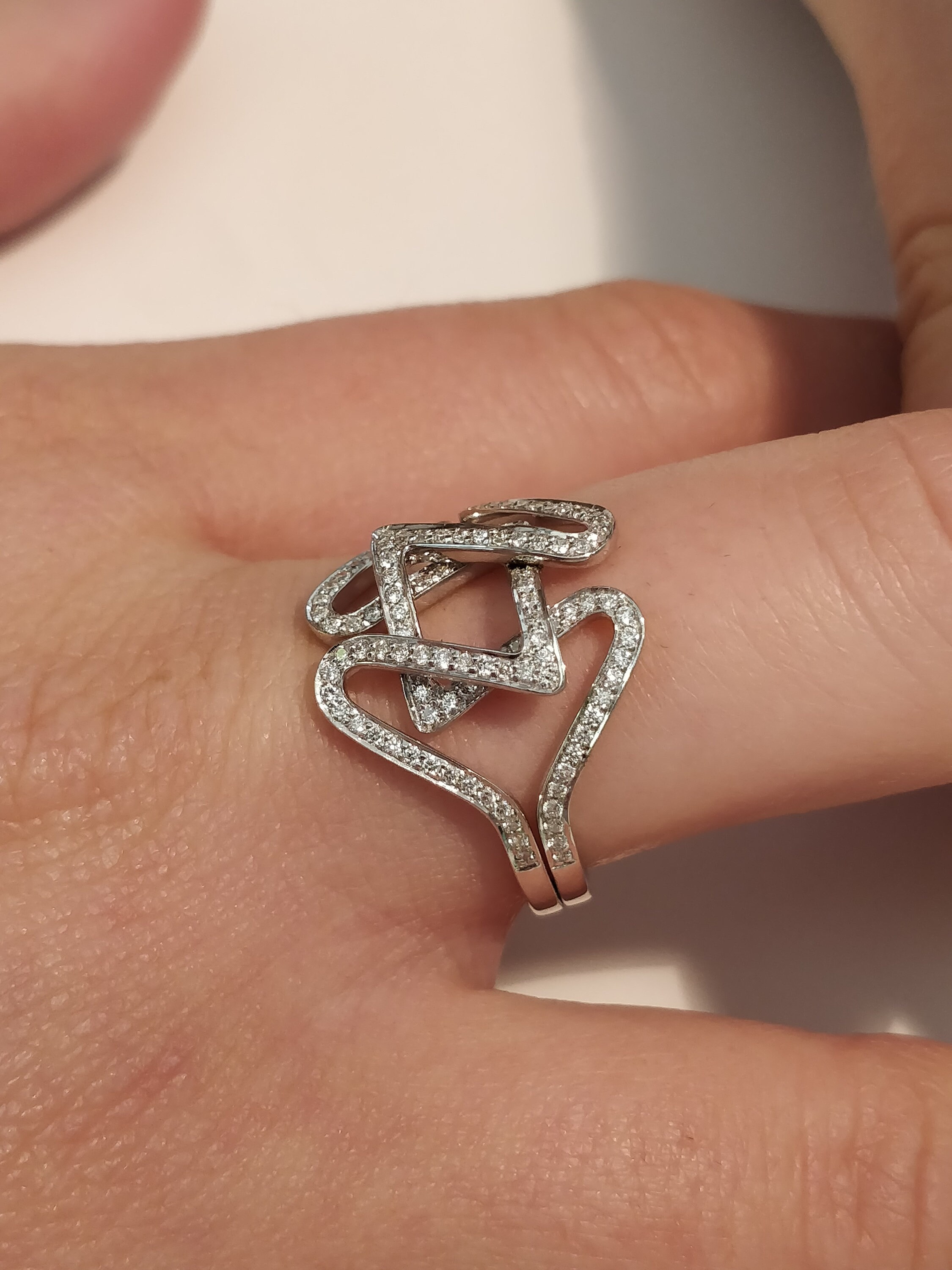 Unique Diamond Star of David Ring, Magen David Diamond Ring, Judaica ...