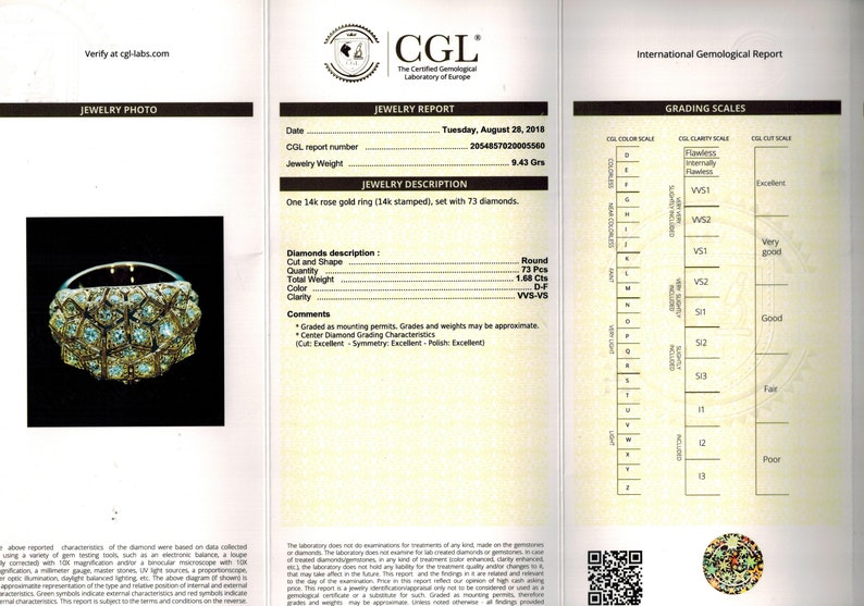 White Diamonds 14 Karat Rose Gold Special One of a Kind - Etsy