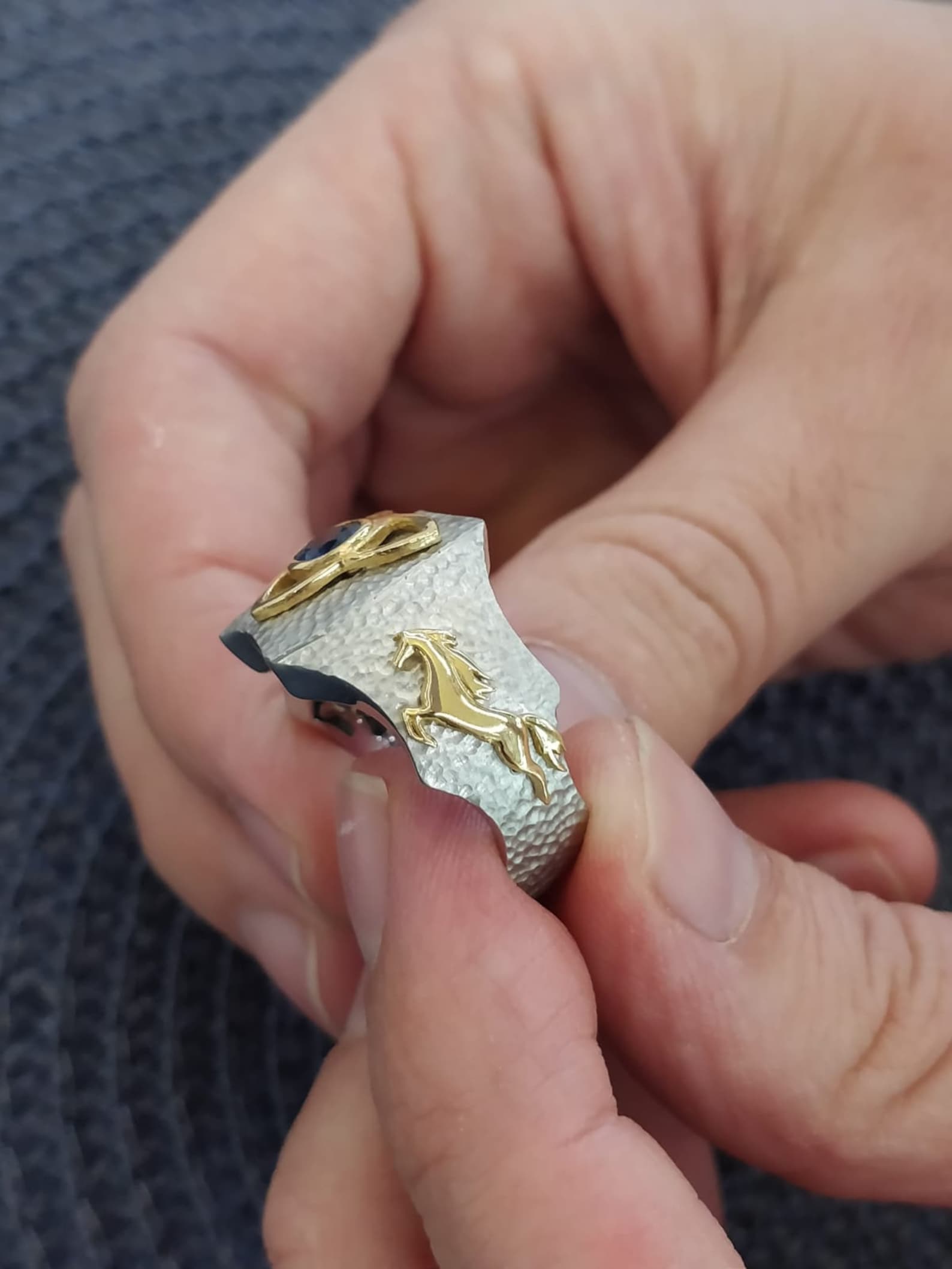 Unique Holy Trinity Mens Signet Ring Knights ring gifts for | Etsy