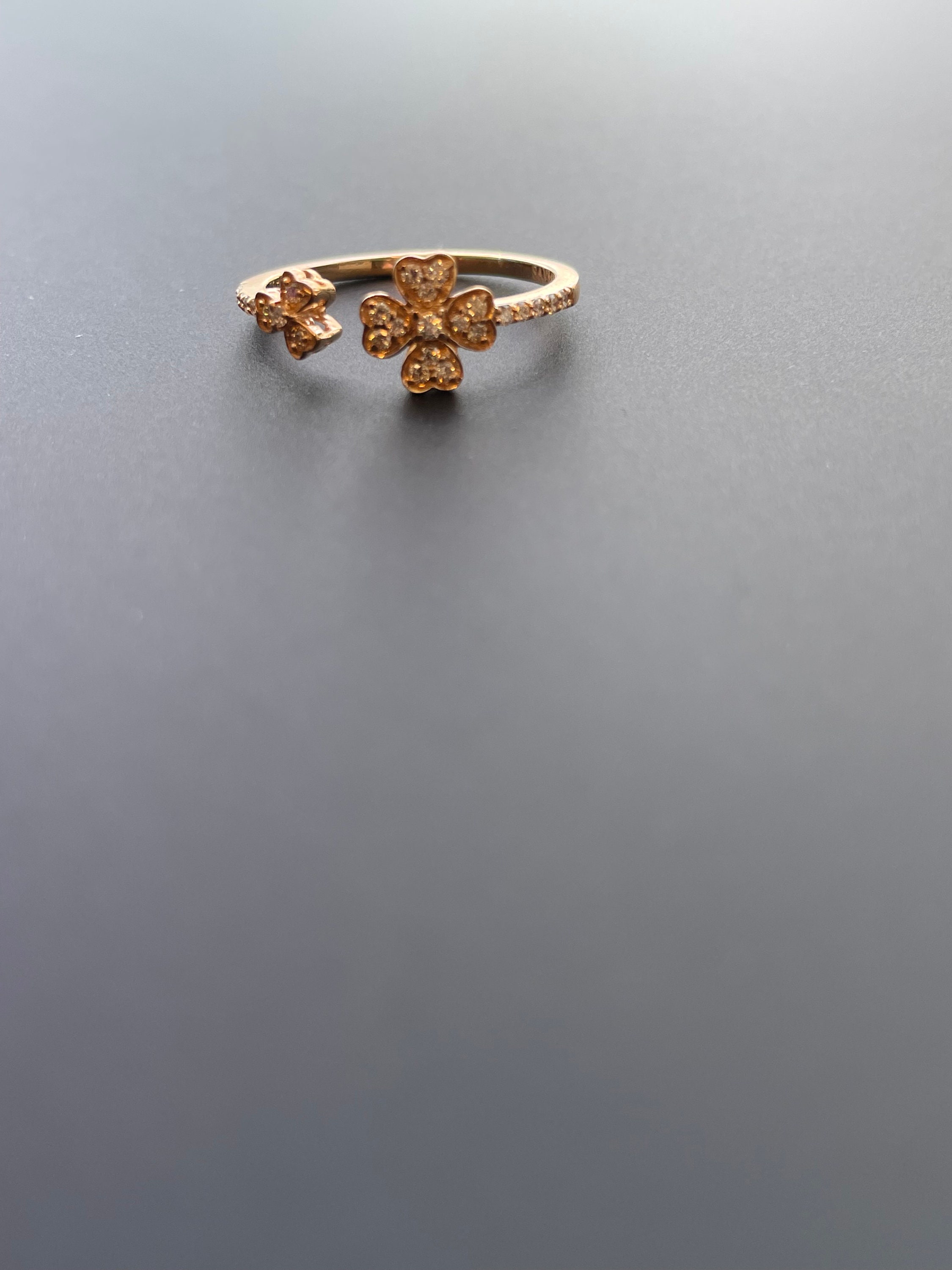 Flower Diamond Engagement Ring for Women, Cluster Promise Ring, Floral ...