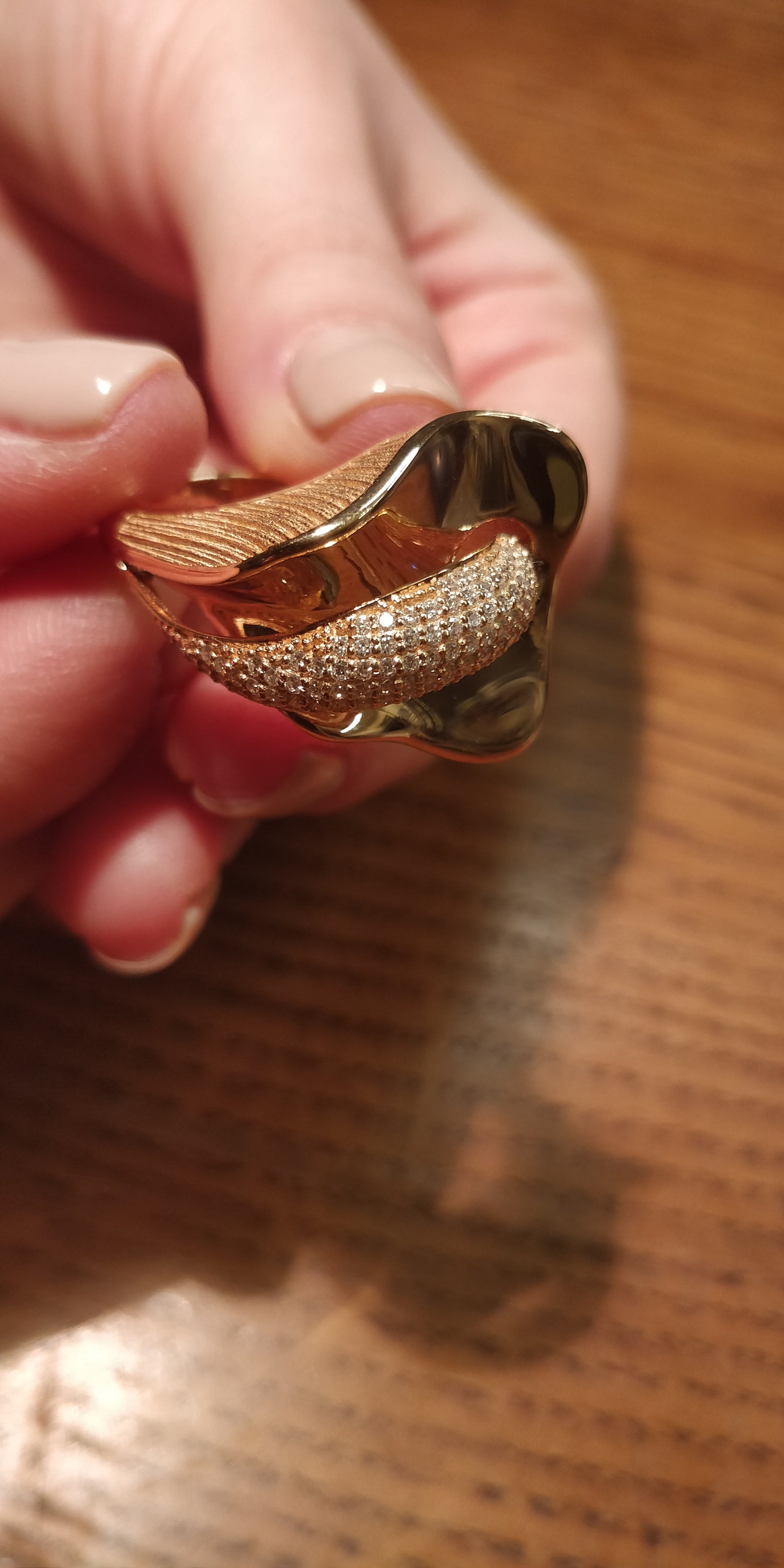 Unique Rose Gold Diamond Statement Ring, Promise Ring, Custom Ring ...