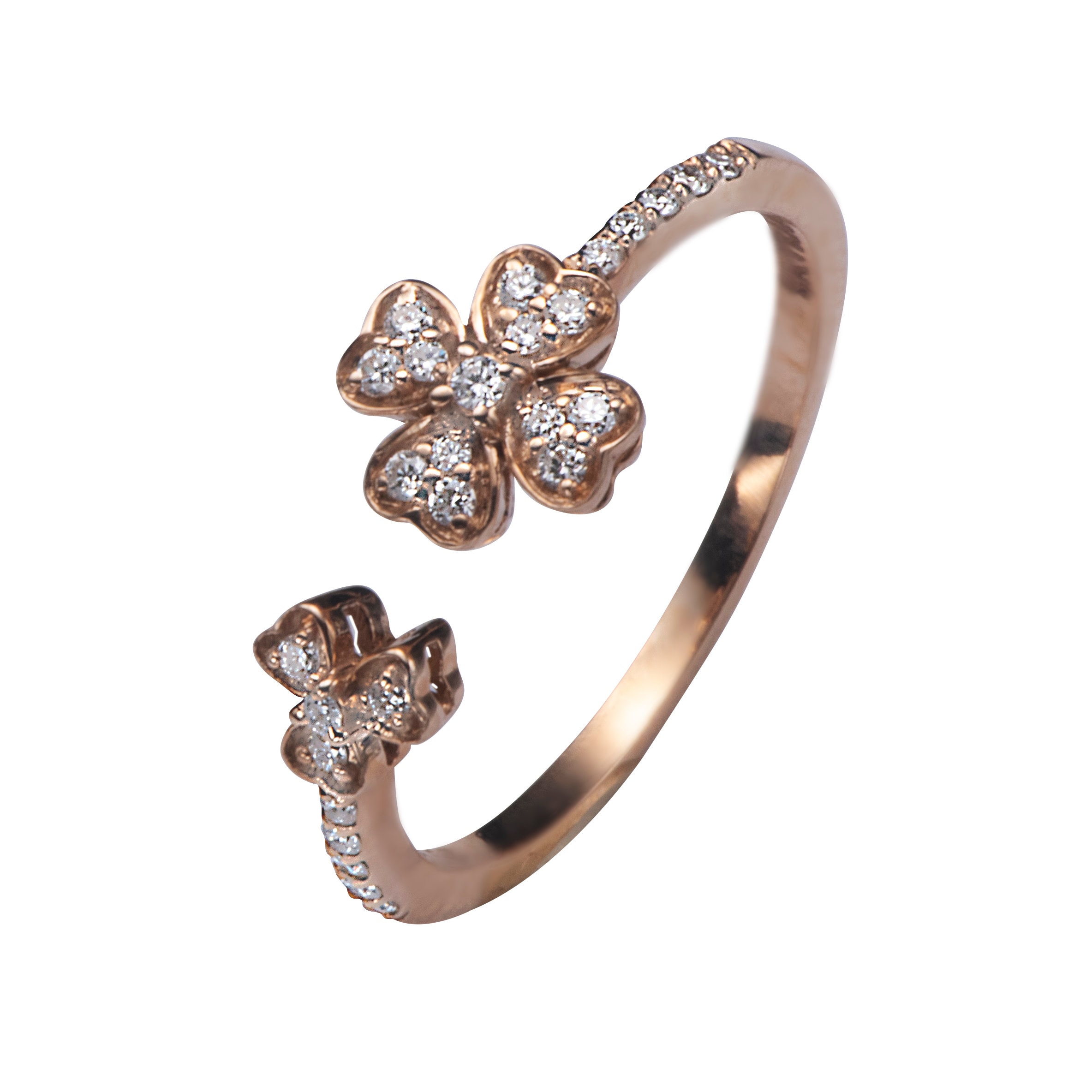 Flower Diamond Engagement Ring for Women, Cluster Promise Ring, Floral ...