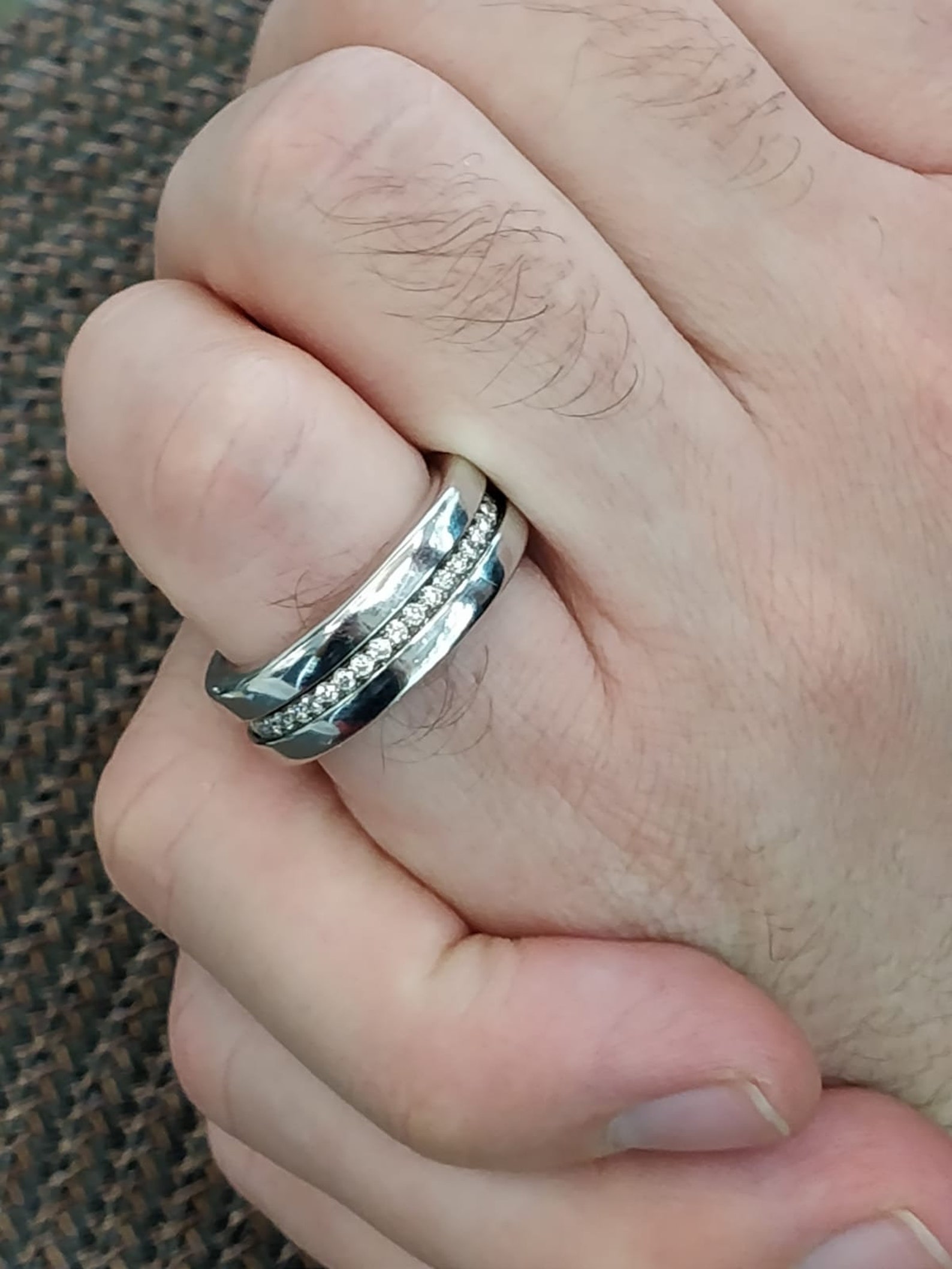 Men Ring - Fidget Ring - Father Birthday Gift - Customized Men Ring - 1 ...