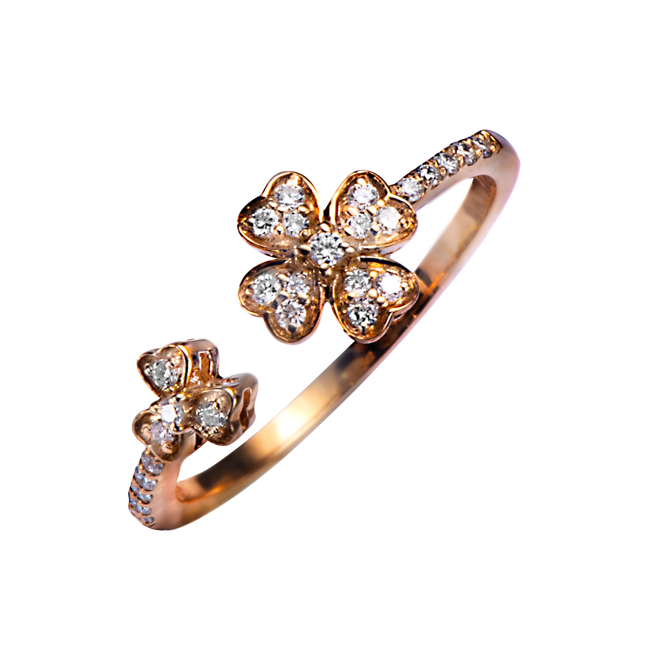 Flower Diamond Engagement Ring for Women, Cluster Promise Ring, Floral ...