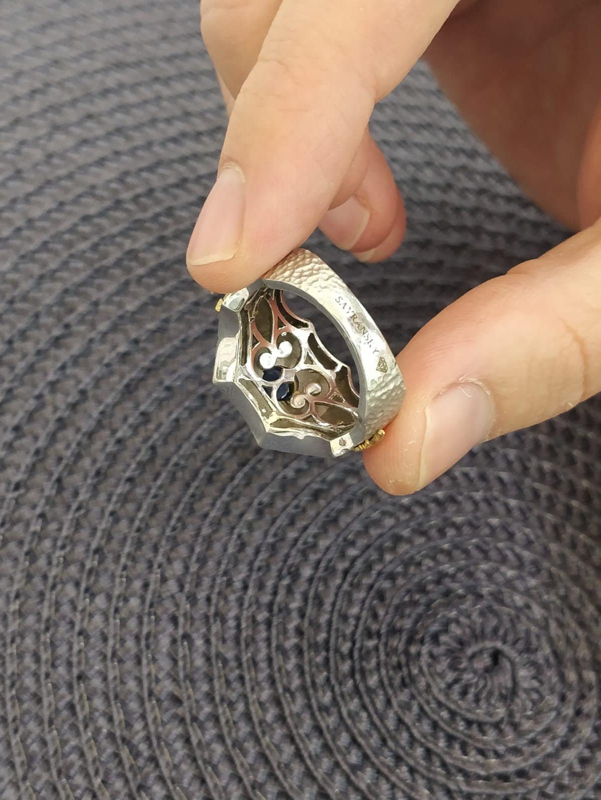 Unique Holy Trinity Mens Signet Ring Knights ring gifts for | Etsy