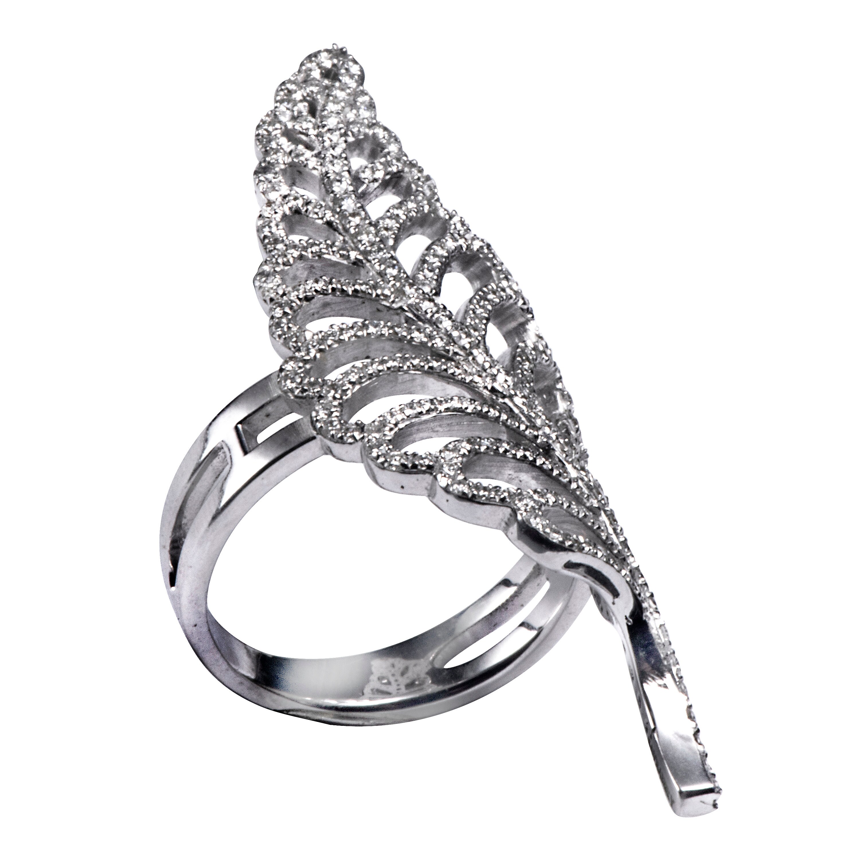 Unique Statement Rings for Women Large Leaf Ring Full Finger - Etsy