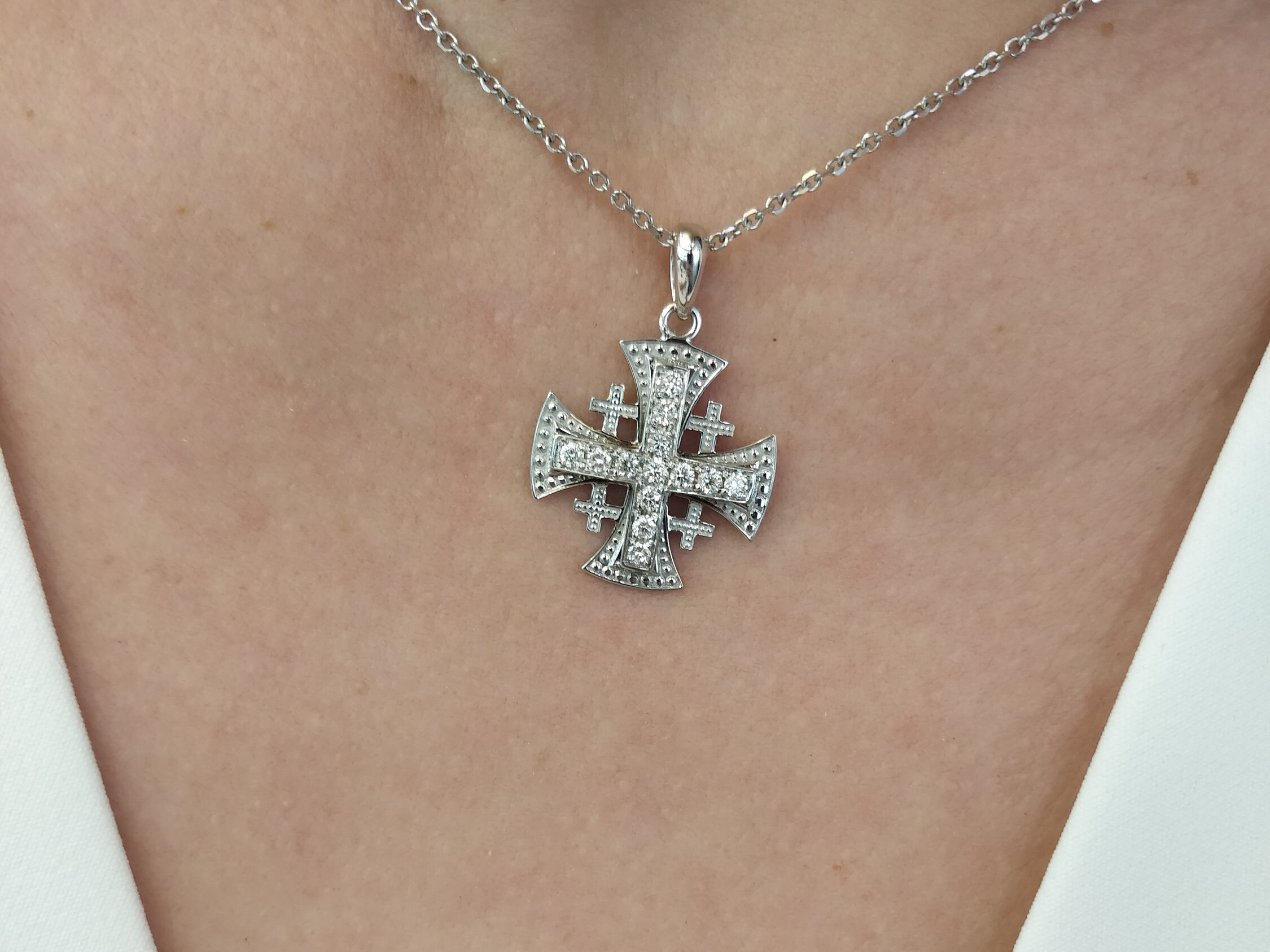 Diamond Jerusalem Cross , Five-fold Cross, Heraldic Cross , Christian ...