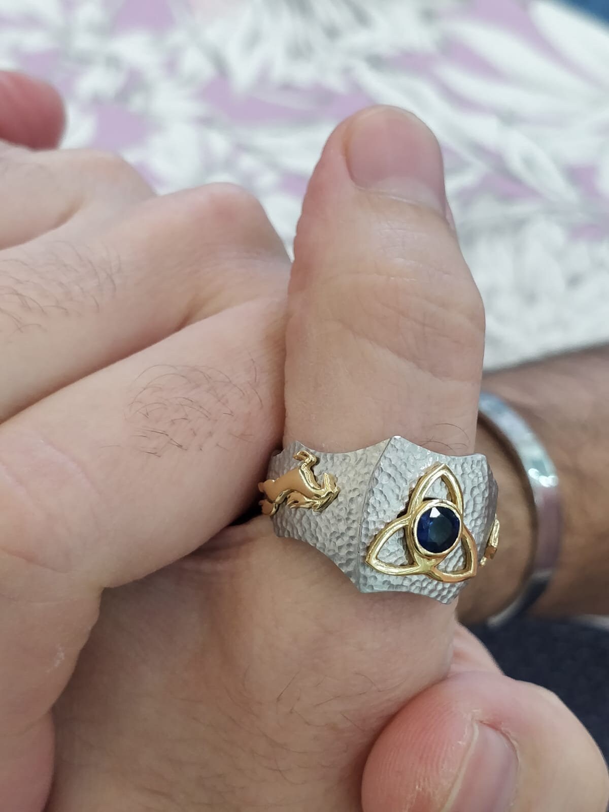 Unique Holy Trinity Mens Signet Ring Knights ring gifts for | Etsy