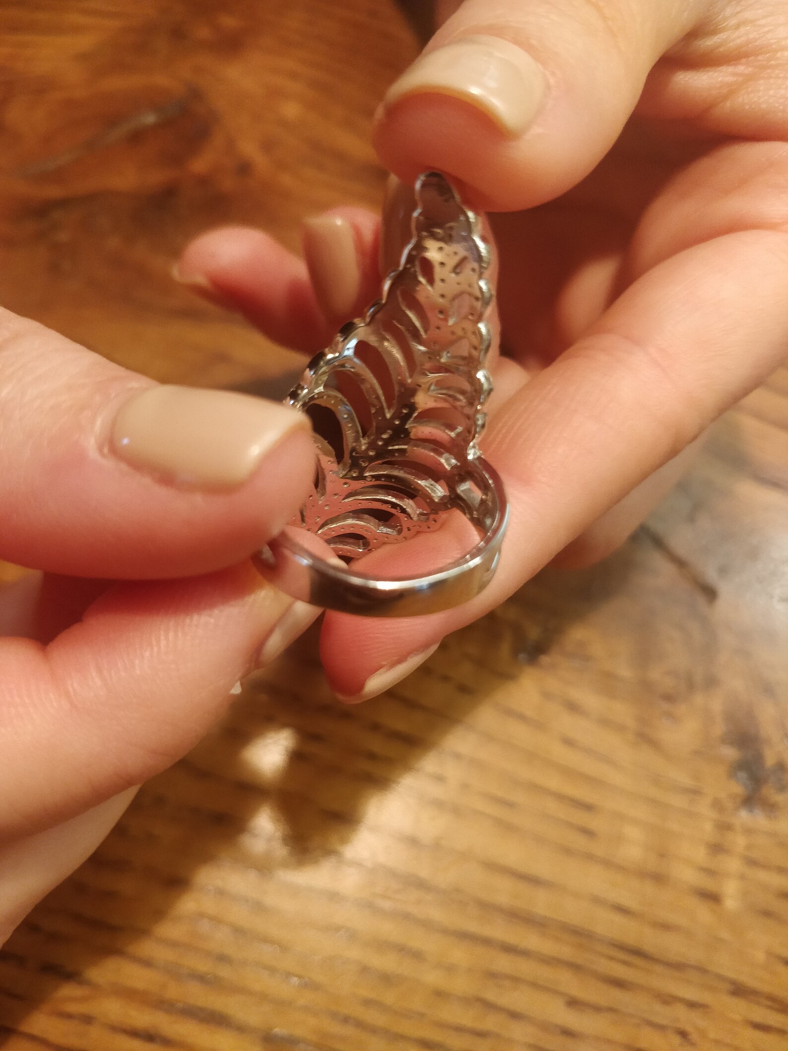 Unique Statement Rings for Women Large Leaf Ring Full Finger - Etsy