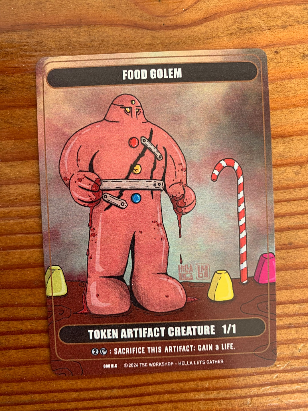Food Golem Token Artifact Creature - Magic the Gathering Proxy Card - Etsy