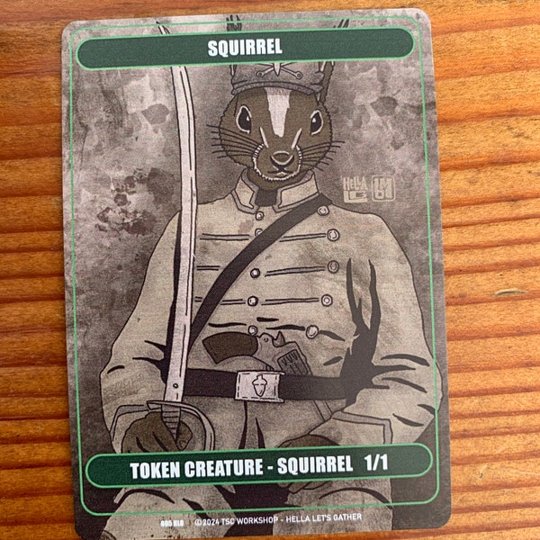 Squirrel Token - Etsy